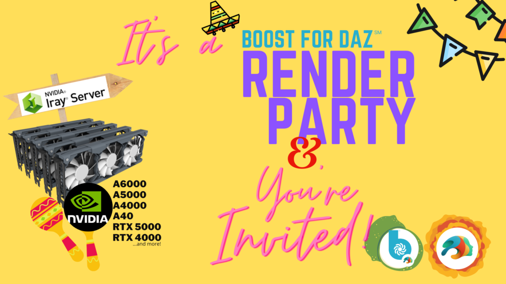 Boost for Daz Launch Render Party - Live - Infinite-Compute